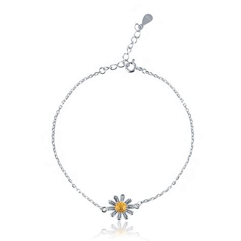 Сребърна Гривна Маргаритка