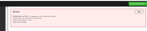 Security Schema Requires A Name To Be Picked Up And Always Integrates This Name In The OpenAPI