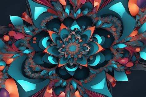 Premium AI Image 3d Abstract Geometrical Kaleidoscope Transformation