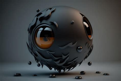 Premium Photo Dark Sphere
