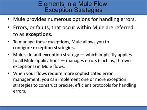 Mule Concepts Exception Strategies PPT