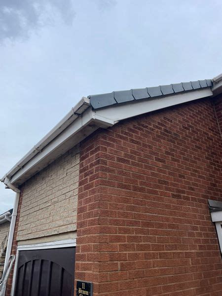 White Upvc Roofline Project In Oldham Dc Rooflines