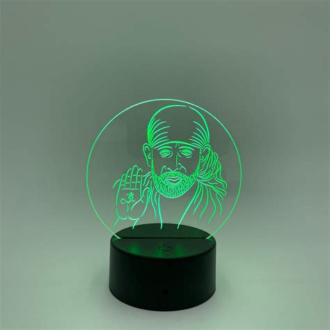 Sai Baba Desk Light Sai Baba 3d Light Sai Baba Led Light 3d Light Saibaba Sai Baba Sai