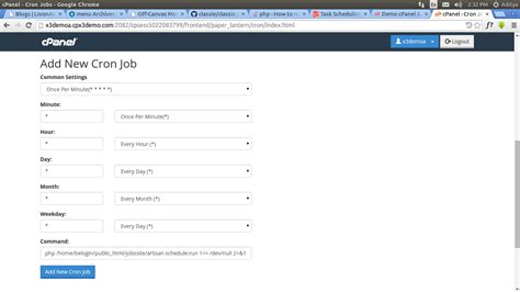 Php How To Run Artisan Command Schedulerun On Hosting Server
