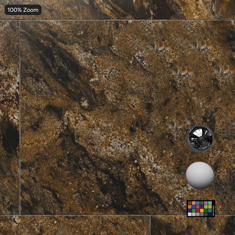 Rectangular Granite Tile Texture Brown Poliigon