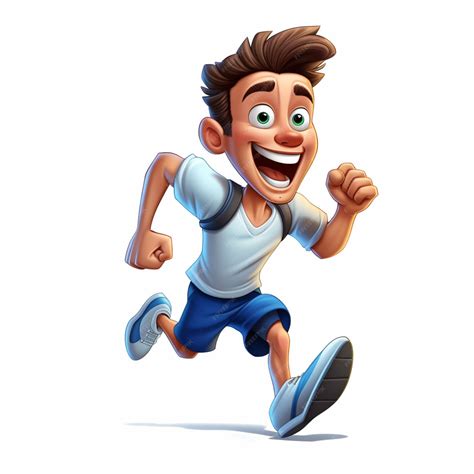 Cartoon Man Running