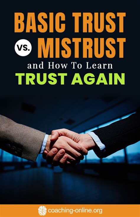 Basic Trust Vs Mistrust And How To Learn Trust Again
