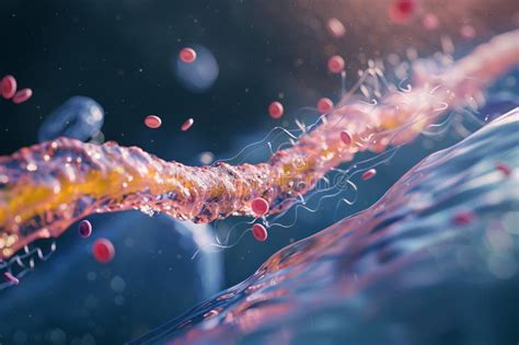 3d Animated Visualization Of The Flushing Effect Of Hdl Cholesterol On Artery Walls Stock