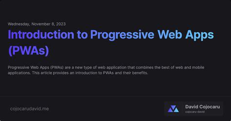 Introduction To Progressive Web Apps Pwas