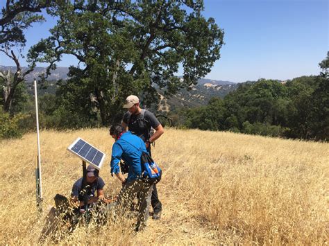 Research Assistants Collect Radiotelemetry Data From An Autonomous