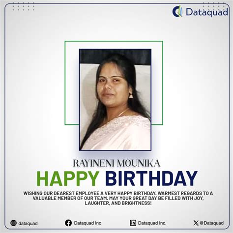 Dataquad Inc On Linkedin Dataquadinc Dataquad Happybirthday