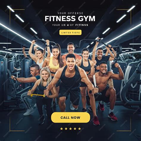 Gym Post Template Design Fitness Gym Ads Web Banner Template Design Gym