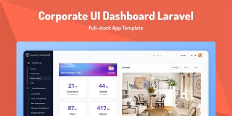 Corporate Ui Dashboard Laravel Full Stack App Template Made With Laravel