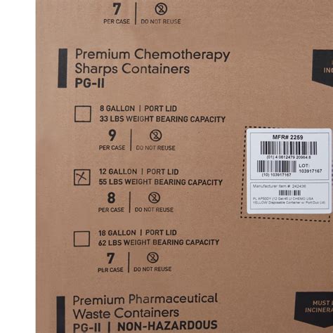 Mckesson Prevent® Chemotherapy Sharps Container Williams Bros Pharmacy