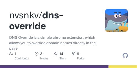 GitHub Nvsnkv Dns Override DNS Override Is A Simple Chrome Extension Which Allows You To
