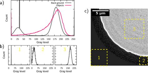 A Pixel Intensities Of Background And Objects Both Features Have Download Scientific Diagram