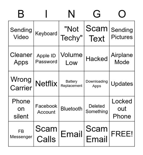 BS Bingo Card