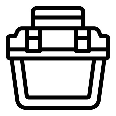 Utensils Box Icon Outline Vector Tool Kit 15227380 Vector Art At Vecteezy