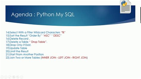 Python Mysql 1 Youtube