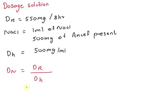 Solved The Order Is For Ancef 550mg Ivp Every 8 Hours For Infection You Have Ancef 1 Gram Vial