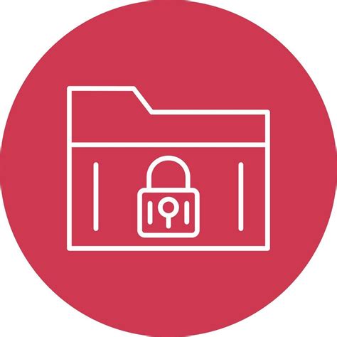 Secure Folder Line Multi Circle Icon 43355953 Vector Art At Vecteezy