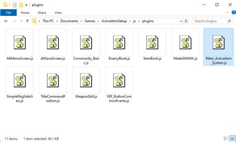 Ritter Active Item System RPG Maker MZ By NotRitter