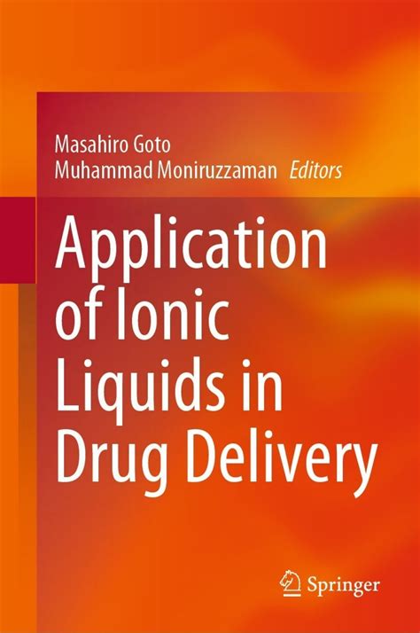 Application Of Ionic Liquids In Drug Delivery Premiumjs Store