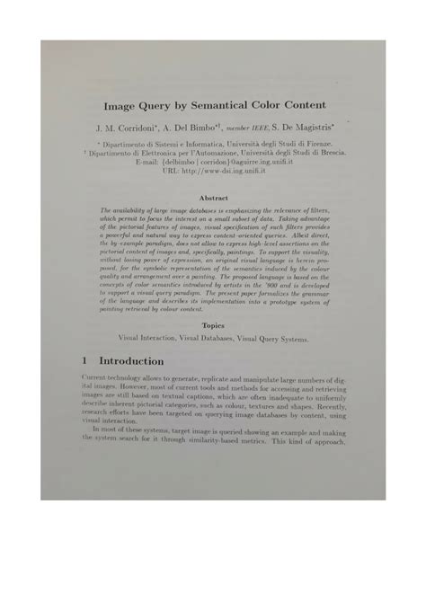 Pdf Image Query By Semantical Color Content