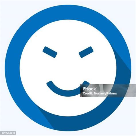 아이콘 이모티콘 재미 이모티콘 기호에 적합합니다 긴 그림자 스타일 편집 가능한 간단한 디자인 디자인 템플릿 벡터 간단한 기호 그림 감정에 대한 스톡 벡터 아트 및 기타