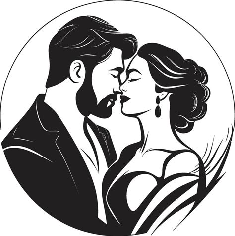 Midnight Passion Intriguing Couple Symbol Eternal Unity Chic Intimate