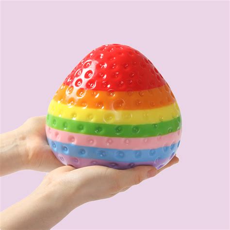 2100g Giant Rainbow Strawberry Taba Squishy Fufusquishy