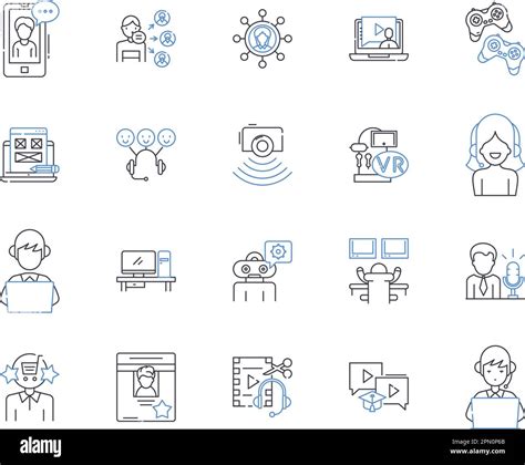 Artificial Intelligence Learning Outline Icons Collection Ai Learning