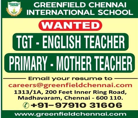 Sandhya Pradeep On Linkedin Greenfield Chennai International School