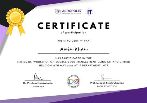 Certificateunlocked Git Github Versioncontrol Aitr