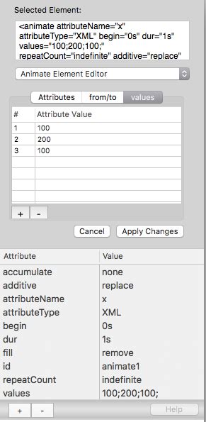 Element Editor Macsvg