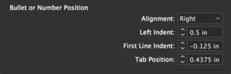 Publisher Numbered Lists Right Aligned Hanging Indent Pre V2