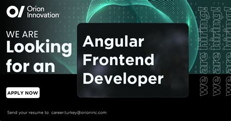 Orion Innovation Turkey On Linkedin Angular Angularfrontenddeveloper Frontend Software
