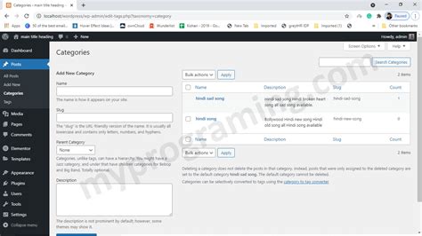How To Create A Category In Wordpress New Category Add In Wordpress