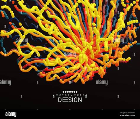 Point Explode Array With Dynamic Emitted Particles 3d Technology