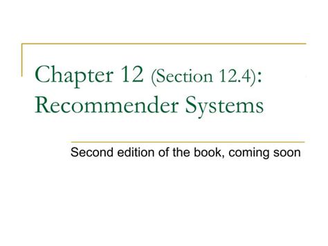 Cs583 Recommender Systems Ppt Operating Systems Computer Software