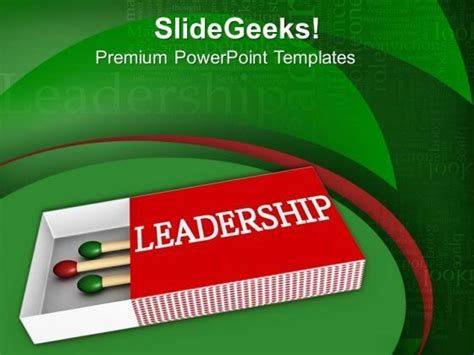 Leader With Team Mates As Matchsticks Powerpoint Templates Ppt Backgrounds For Slides 0413