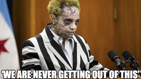 Lori Lightfoot Memes Beetlejuice Lori Lightfoot Looks Like Beetlejuice Comparison Nayag Spot
