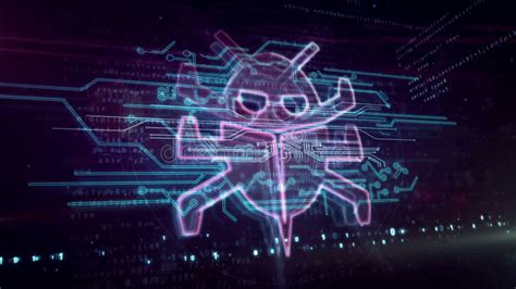 Trojan Virus Cyber Crime Symbol Loop Concept Stock Video Video Of
