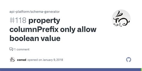 property columnprefix only allow boolean value · issue 118 · api