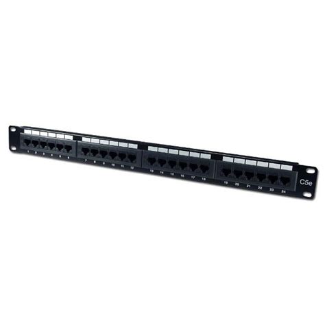 24 Port Shielded Cat5 And Rj45 110 Block Patch Panel