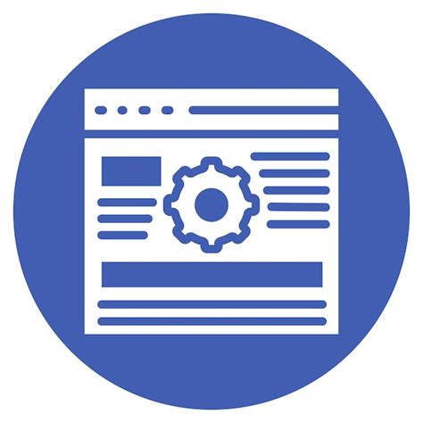 Premium Vector Browser Setting Vector Illustration