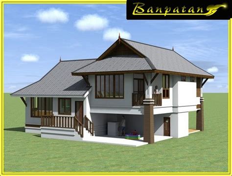 บ้านป่าตาล แบบบ้านชั้นเดียว แบบบ้านชั้นครึ่ง สองชั้น ไทยประยุกต์ แบบบ้านชั้นเดียวยกพื้น Bp27