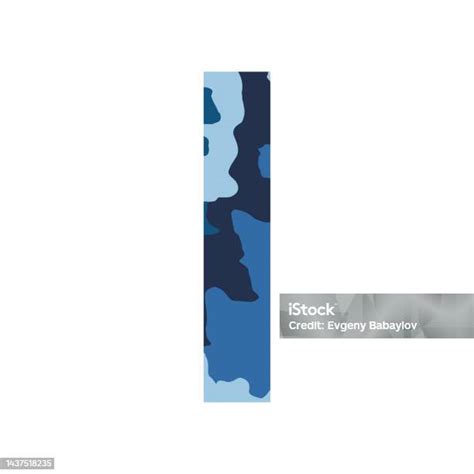 영어 알파벳 문자 I 흰색 배경에 고립 된 카키색 스타일 벡터 군사에 대한 스톡 벡터 아트 및 기타 이미지 군사 그래피티