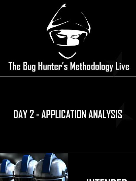 Bug Hunters Methodology Live Day Two App Analysis Master Pdf