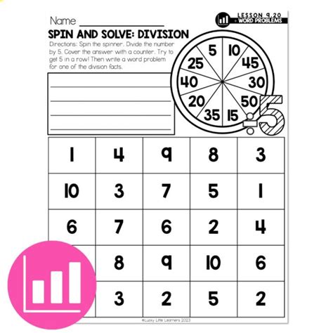 Lucky To Learn Math Lesson 920 Division Word Problems Differentiation Spin And Solve
